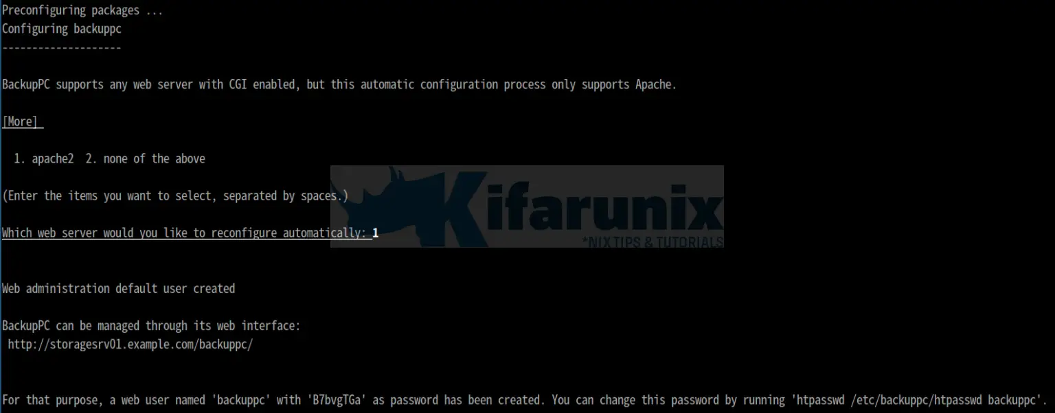 Install And Configure Backuppc As A Backup Server On Ubuntu 1804