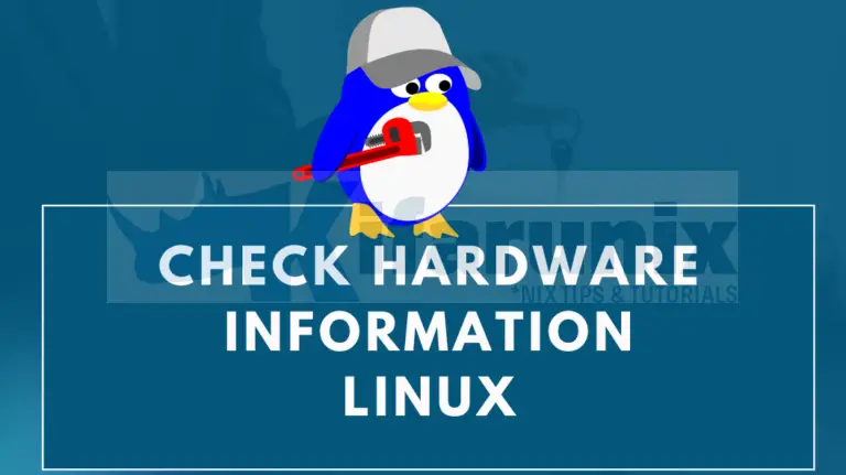 How to Check Hardware information on Linux System - kifarunix.com