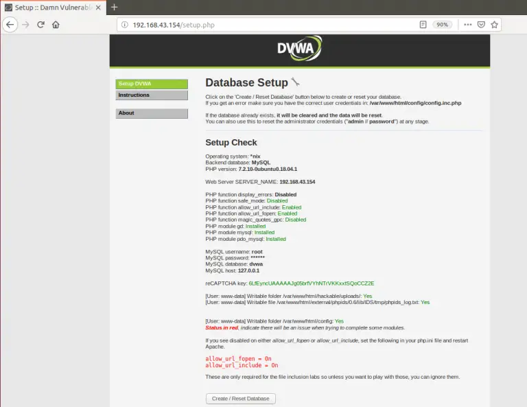 How To Install And Configure Dvwa Lab On Ubuntu 1804 Server