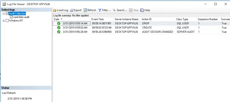 Enable Mssql Server And Database Level Auditing