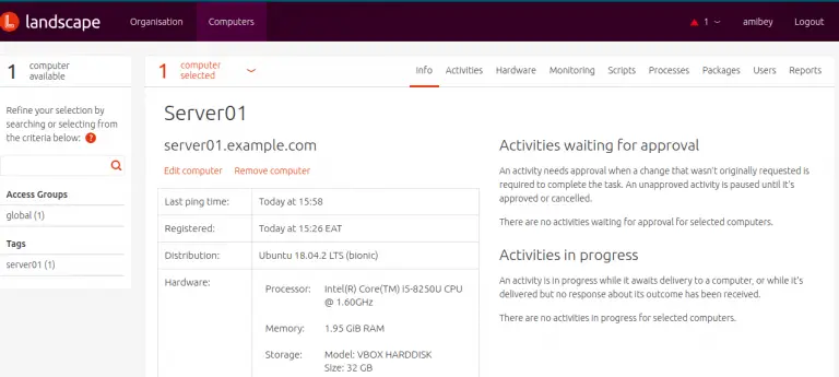 Add and Manage Ubuntu Systems Using Landscape - kifarunix.com