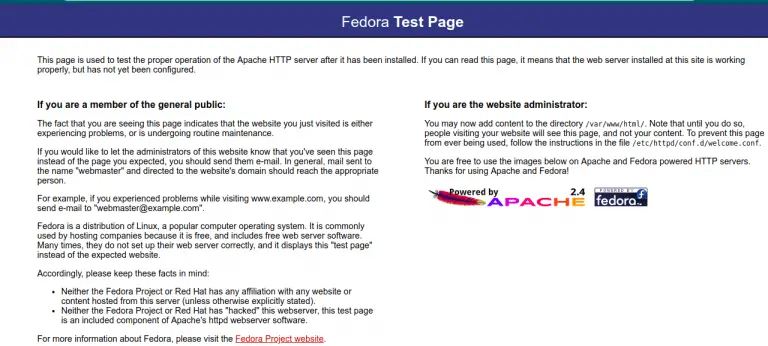 Install Apache on Fedora 30 - kifarunix.com