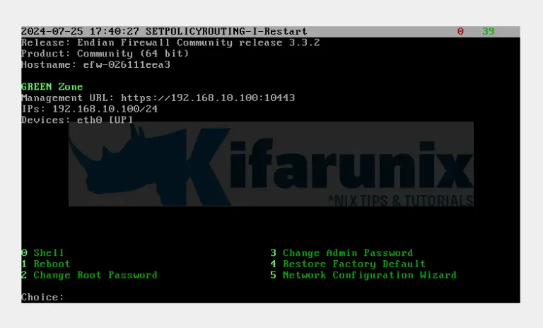 Install and Configure Endian Firewall on VirtualBox - kifarunix.com