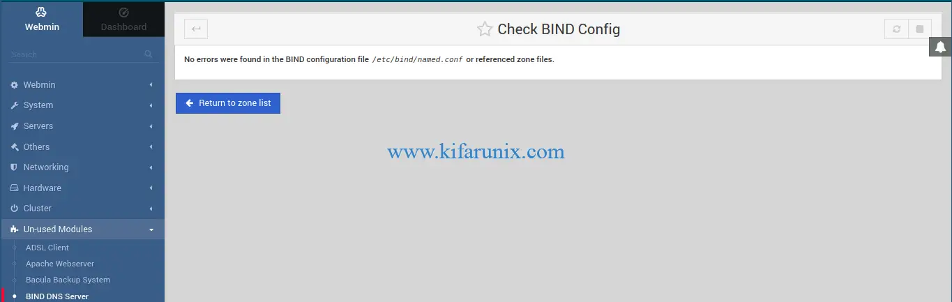 Setup Bind Dns Using Webmin On Debian 10 2964