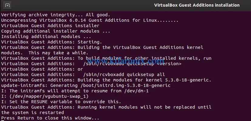 Install Virtualbox Guest Additions On Ubuntu 2004