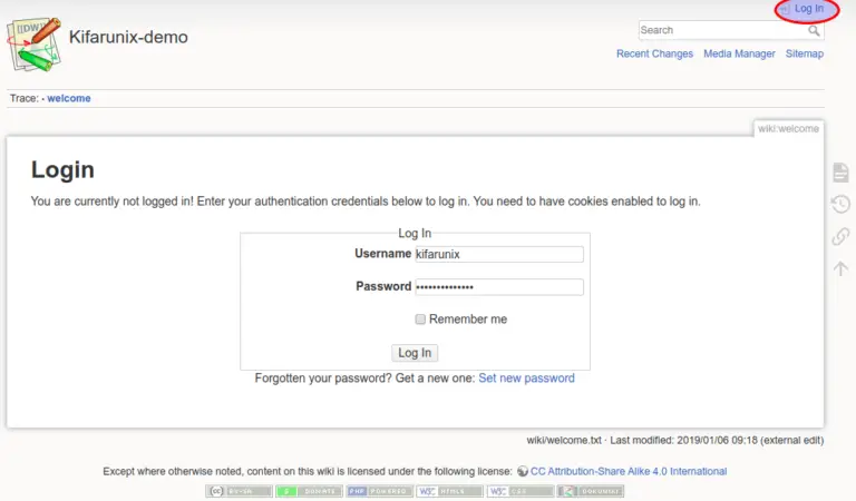 Install DokuWiki on CentOS 8 - kifarunix.com