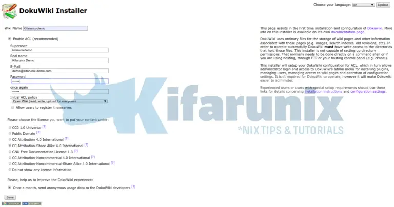Install and Setup DokuWiki on Ubuntu 20.04 - kifarunix.com