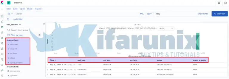 Install ELK Stack on Ubuntu 20.04 - kifarunix.com
