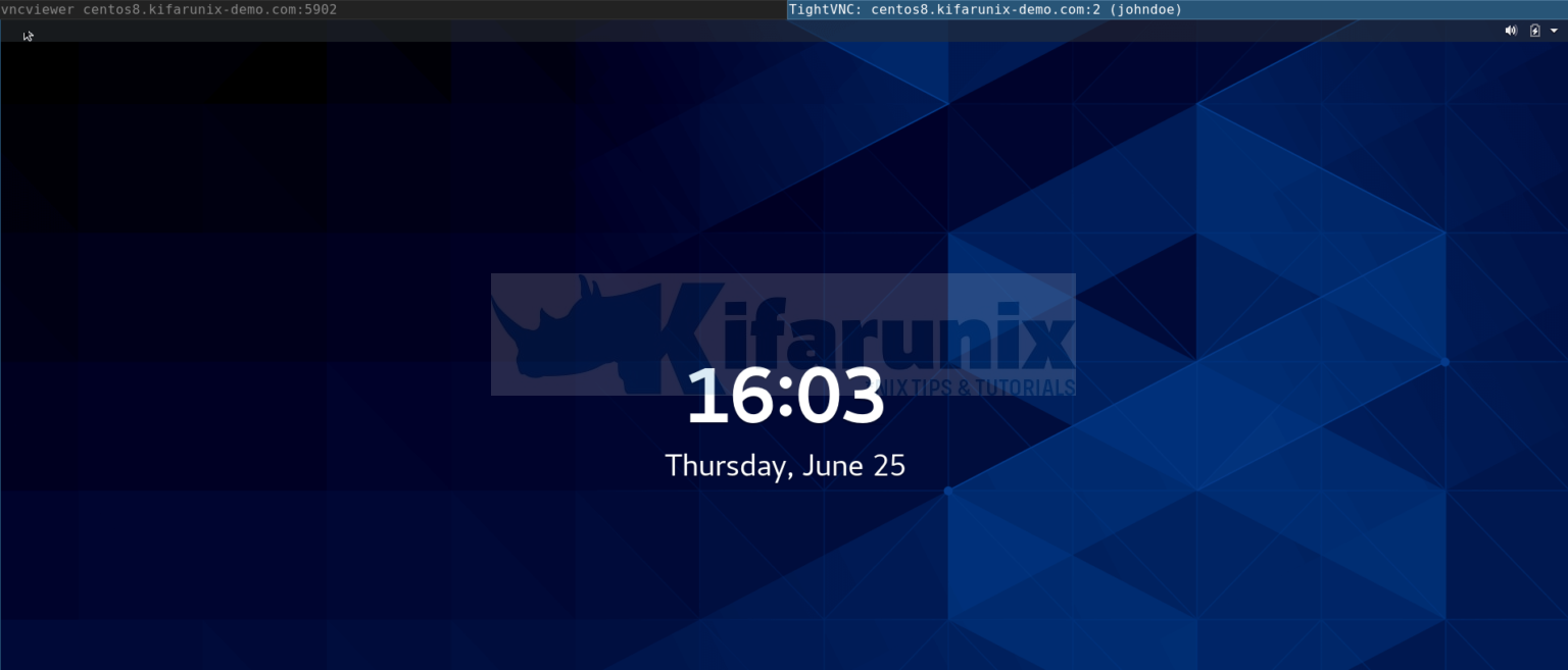 Install and Configure VNC Server on CentOS 8 - kifarunix.com