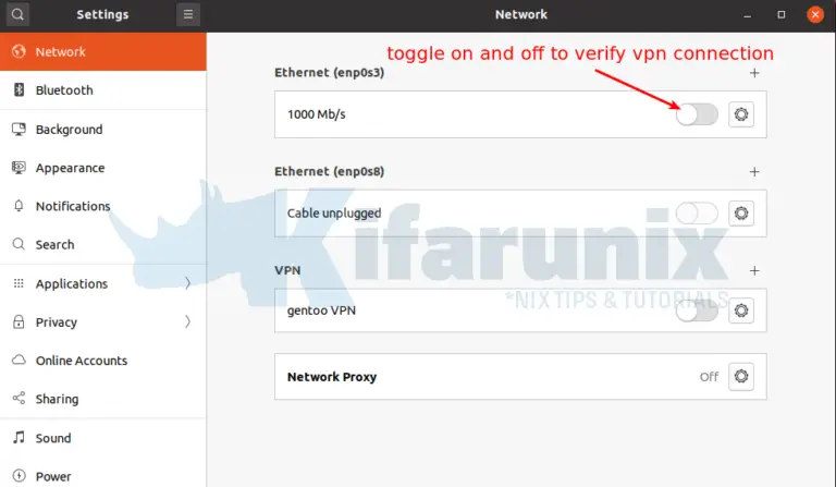 Connect to VPN Automatically on Ubuntu 20.04/18.04 - kifarunix.com