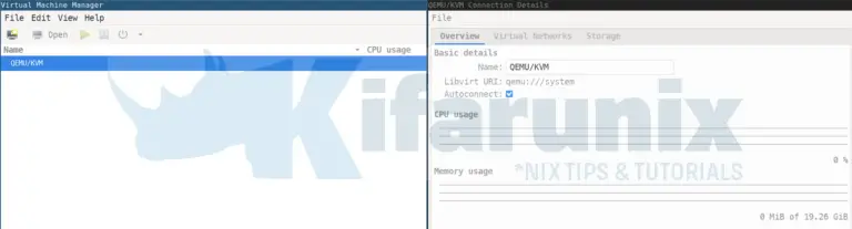 How to fix QEMU/KVM Not Connected Error on Ubuntu 20.04 - kifarunix.com