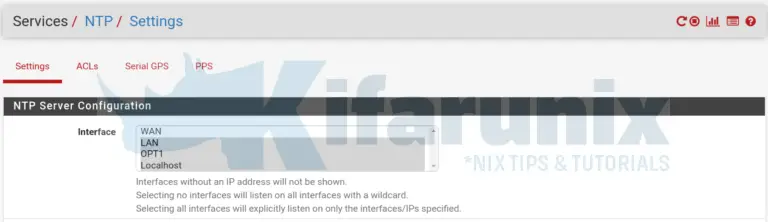 How to Configure NTP Server on pfSense - kifarunix.com