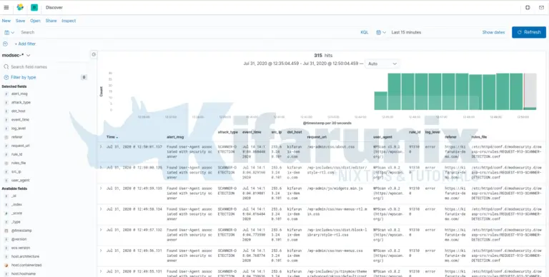 Process and Visualize ModSecurity Logs on ELK Stack - kifarunix.com