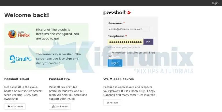 Install and Setup Passbolt Password Manager on Ubuntu 20.04 - kifarunix.com