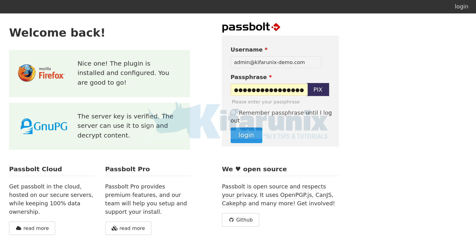 Install And Setup Passbolt Password Manager On Ubuntu 2004