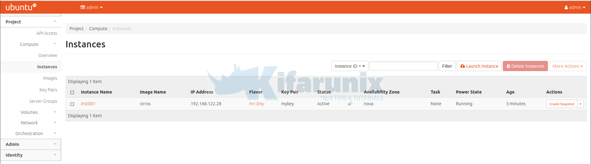 Deploy All In One Openstack With Kolla Ansible On Ubuntu 1804