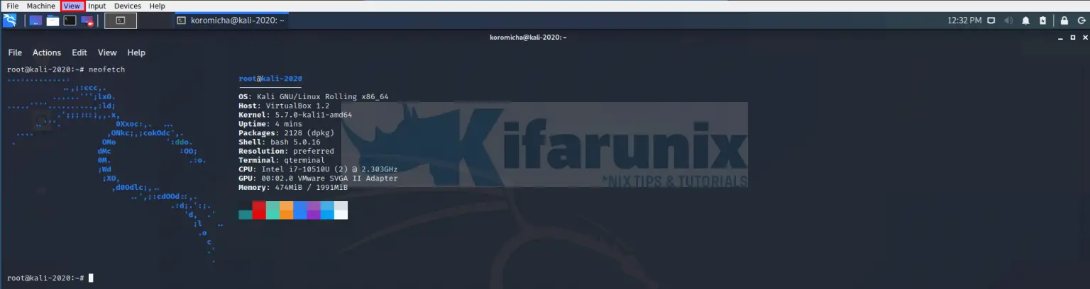 Install Virtualbox Guest Additions On Kali Linux 20203