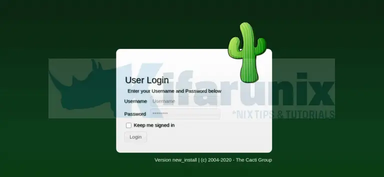 Easily Install and Setup Cacti on Ubuntu 20.04 - kifarunix.com