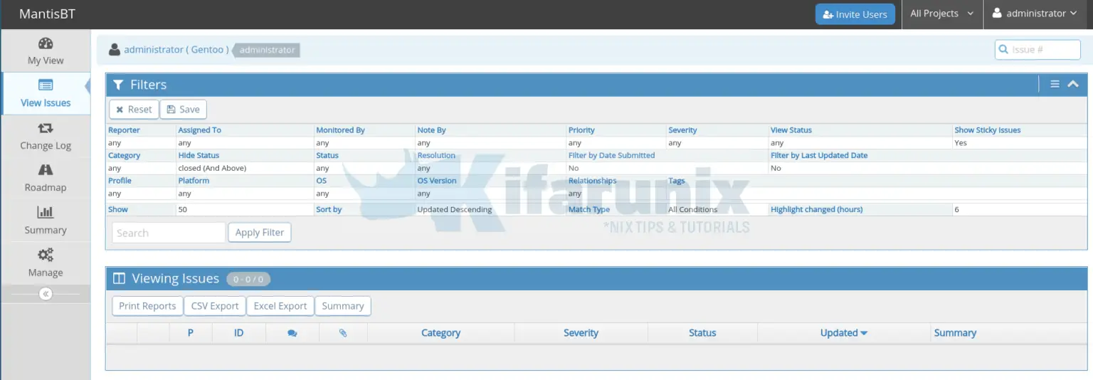Install Mantis Bug Tracker on Ubuntu 20.04 - kifarunix.com