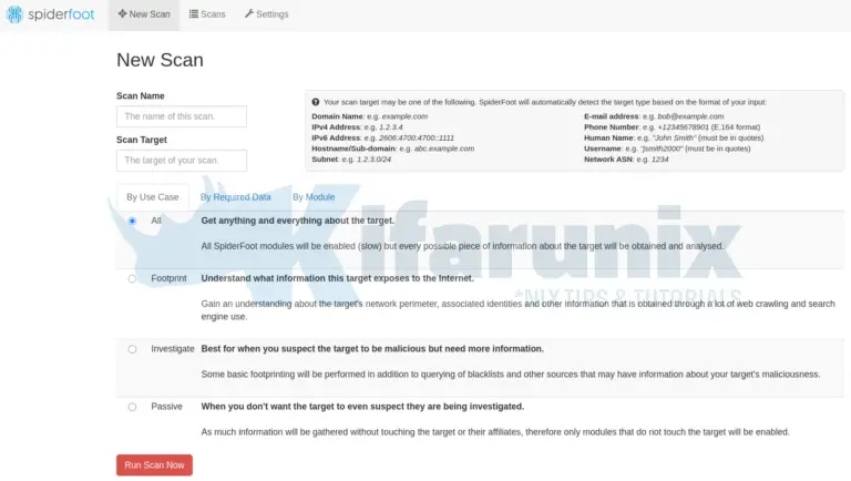 Install SpiderFoot on Ubuntu 20.04 - kifarunix.com