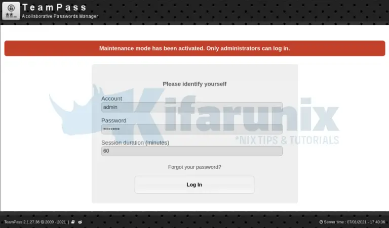 Install TeamPass Password Manager on Ubuntu 20.04 - kifarunix.com