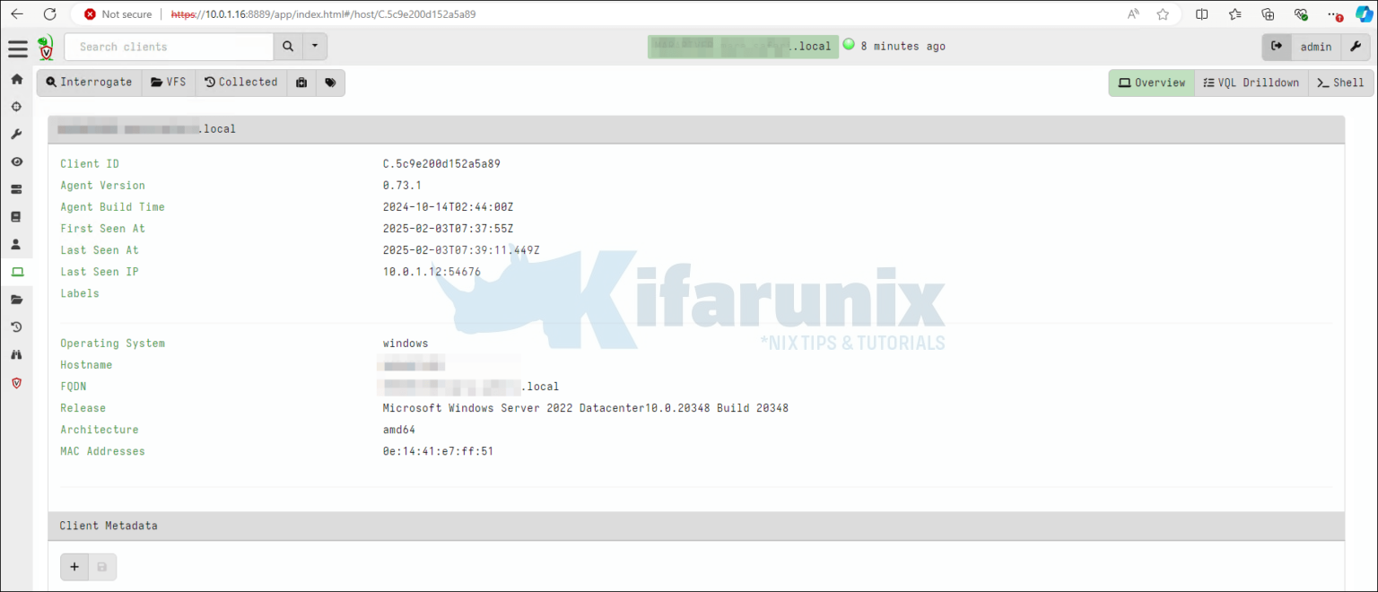 Install Velociraptor Client on Linux and Windows Systems - kifarunix.com