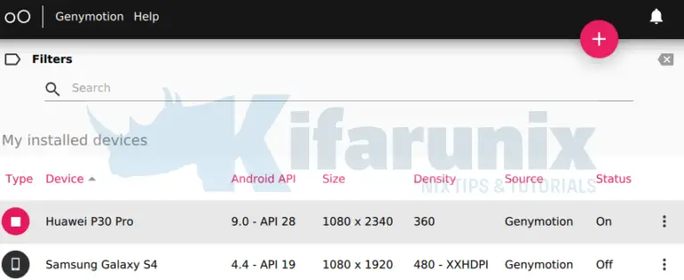 Install Genymotion Android Emulator on Ubuntu 20.04 - kifarunix.com