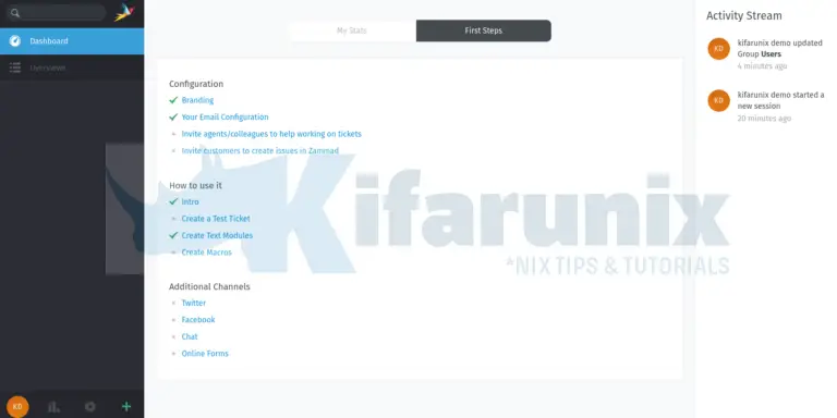 Install Zammad Ticketing System on Debian 11 - kifarunix.com