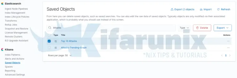 Update/Change Kibana Visualization Index Pattern - kifarunix.com