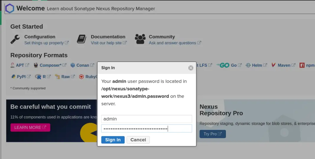 Install Nexus Repository Manager on Debian 11 - kifarunix.com