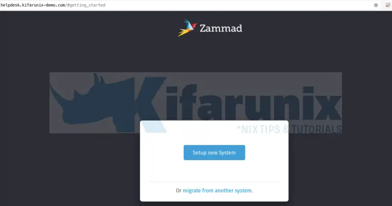Install Zammad Ticketing System on Ubuntu 20.04 - kifarunix.com
