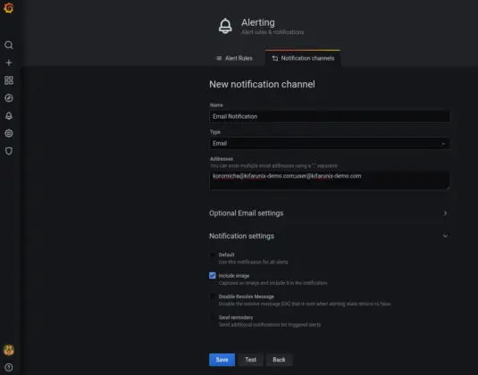 Configure Grafana Email Alerting - kifarunix.com