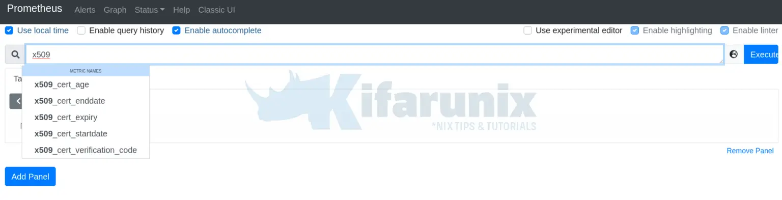 Monitor SSL/TLS Certificate Expiry with Prometheus and Grafana - kifarunix.com