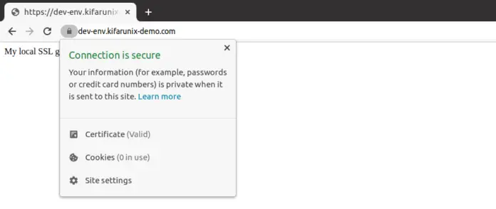 Create Locally Trusted SSL Certificates with mkcert on Ubuntu 18.04 ...