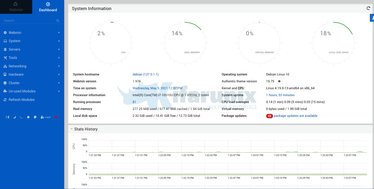 Install Webmin on Debian 10 - kifarunix.com