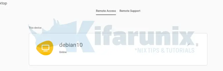 Install and Setup Chrome Remote Desktop on Debian 10 - kifarunix.com