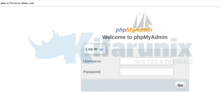 Install phpMyAdmin on Rocky Linux 8 - kifarunix.com