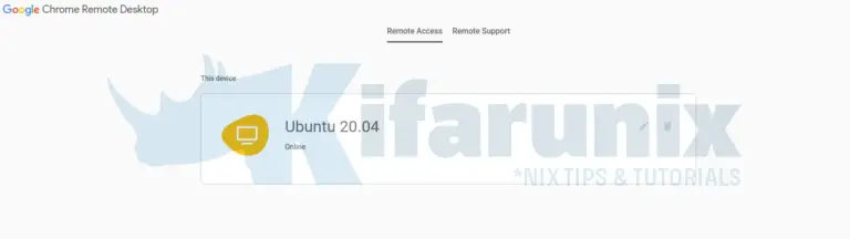Install and Setup Chrome Remote Desktop on Ubuntu 20.04 - kifarunix.com