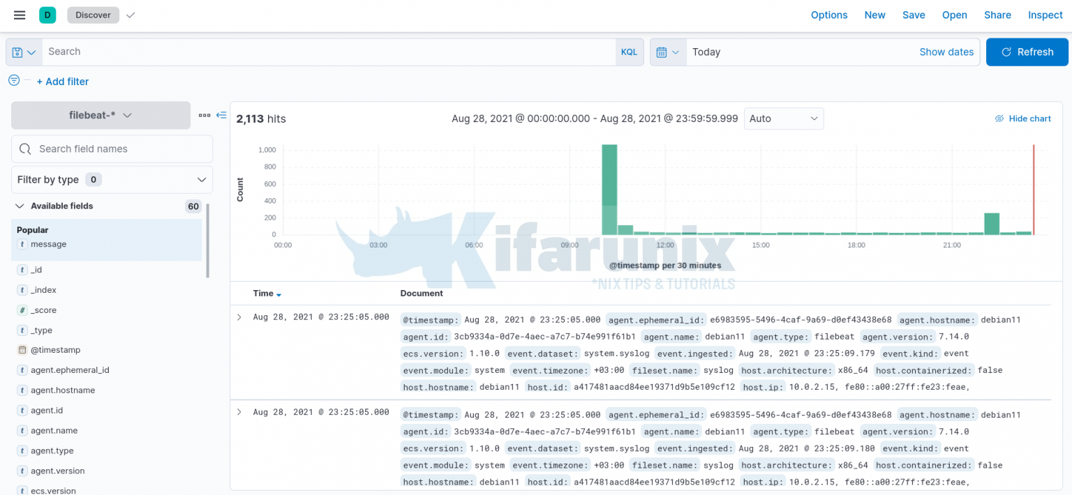 Install ELK Stack on Debian 11 - kifarunix.com