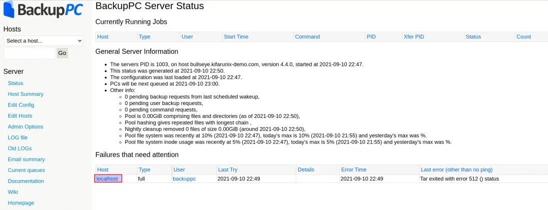 Install BackupPC on Ubuntu 22.04 - kifarunix.com