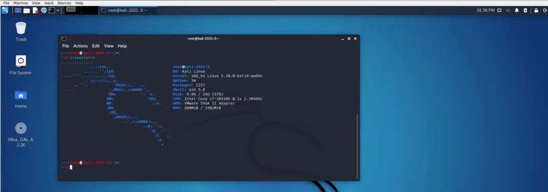 Install VirtualBox Guest Additions on Kali Linux 2021.3 - kifarunix.com