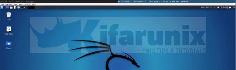 Install VirtualBox Guest Additions on Kali Linux 2021.3 - kifarunix.com