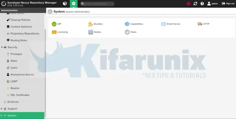 Install Nexus Repository Manager on Debian 11 - kifarunix.com