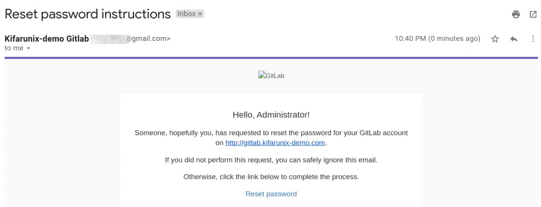 Configure Gitlab to use Gmail SMTP for Outbound Mails - kifarunix.com