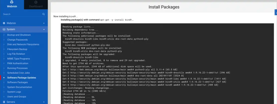 Configure Bind Dns Server Using Webmin On Debian 11