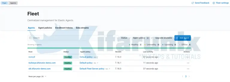 Install and Enroll Elastic Agents to Fleet Manager in Linux - kifarunix.com