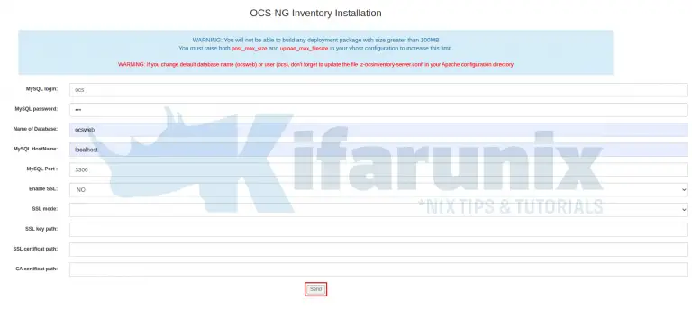Install and Setup OCS NG Inventory Server on CentOS 7 - kifarunix.com Install and Setup OCS NG Inventory Server on CentOS 7 - kifarunix.com