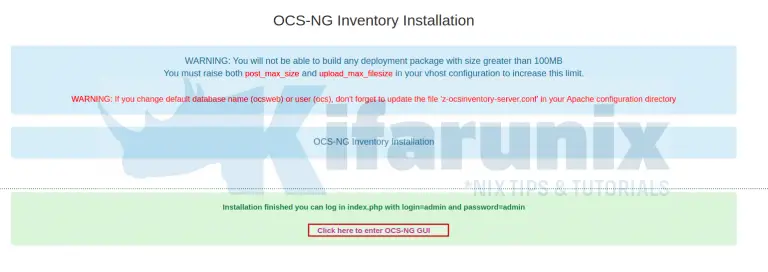 Install And Setup Ocs Ng Inventory Server On Centos 7