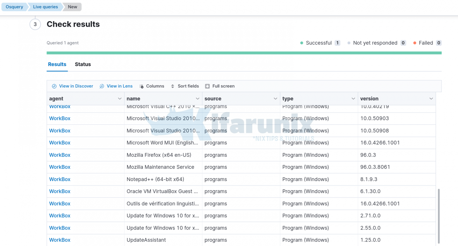 Monitor Windows Systems using Elastic Osquery Manager - kifarunix.com