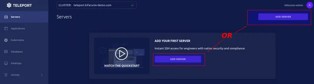 Setup Secure SSH Access on Linux Servers using Teleport - kifarunix.com